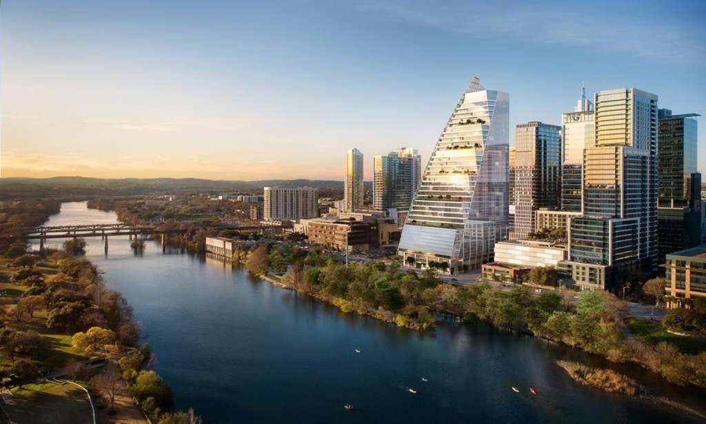 New Google Office Building Construction Reaches for the Sky in Austin ...