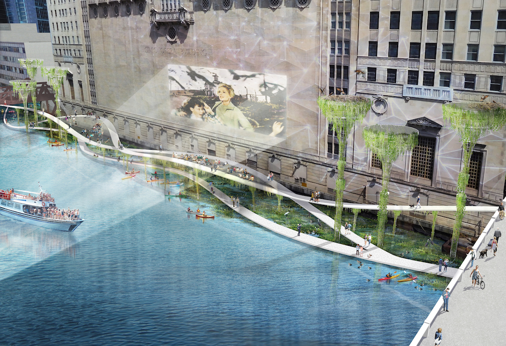 Design Firm Reimagines Chicago Riverwalk as Lively Natural Habitat ...