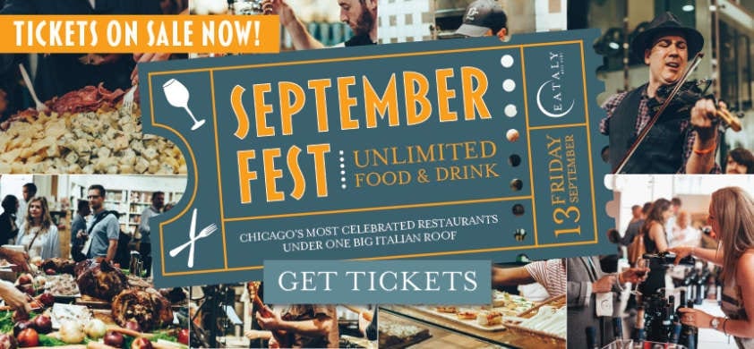 Eataly's All-You-Can-Eat (And Drink) SeptemberFest Returns to Chicago ...